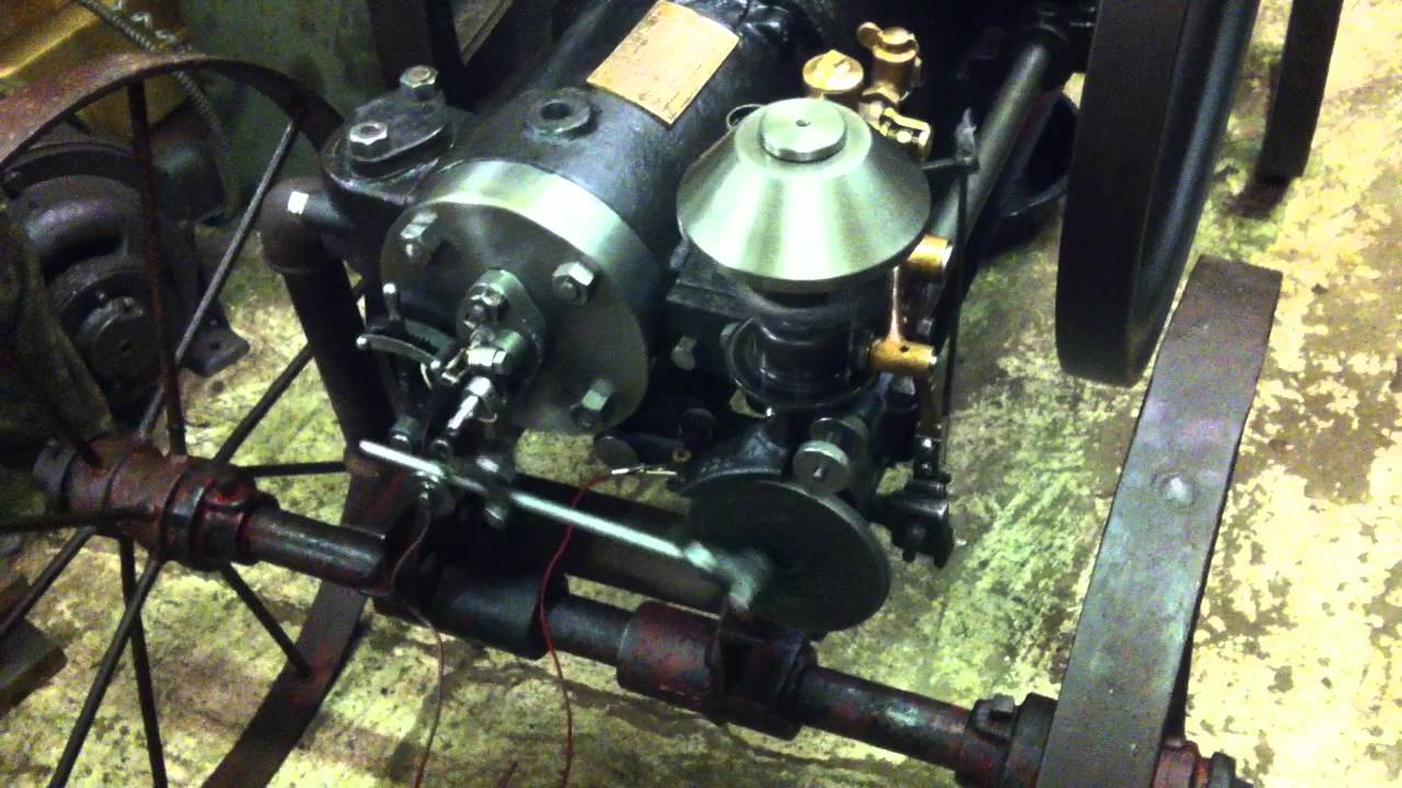 2 HP Geiser Baby Antique Gas Engine Hit & Miss - YouTube