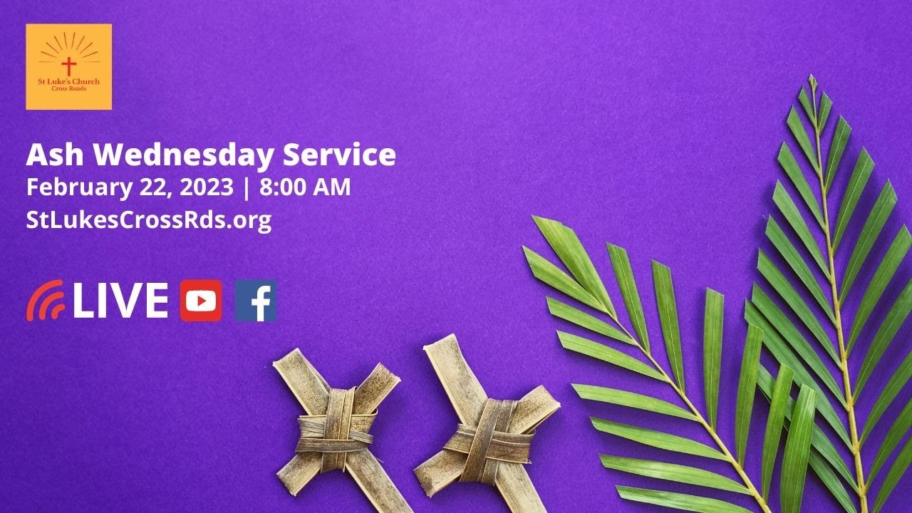 Ash Wednesday Worship Service - YouTube