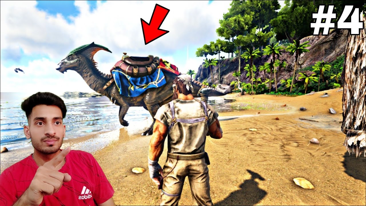 First Time I Rode On Parasaur | Ark: Survival Evolved - Part - 4 - YouTube