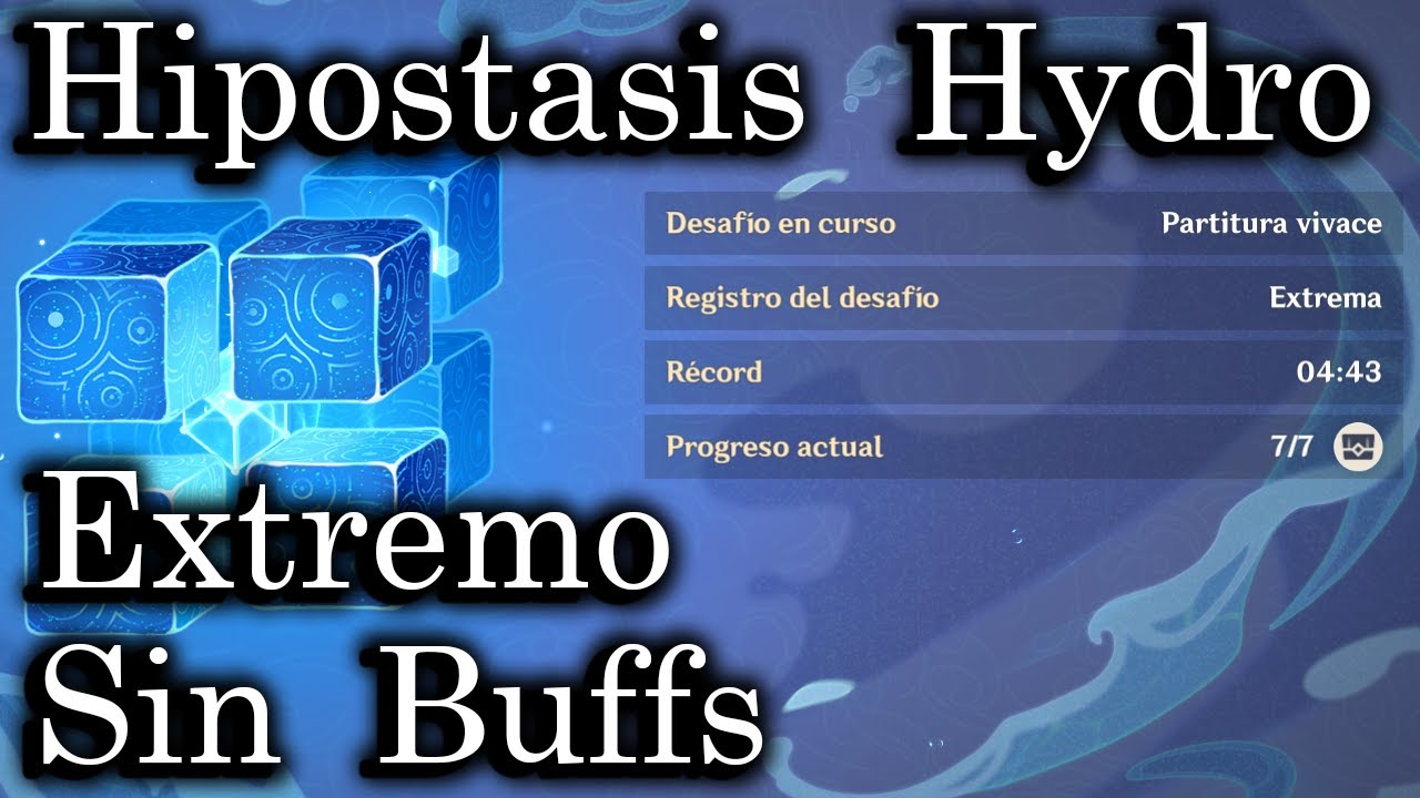Hipostasis Hydro De Evento (Sin Buffs) - Genshin Impact 3.2 - YouTube