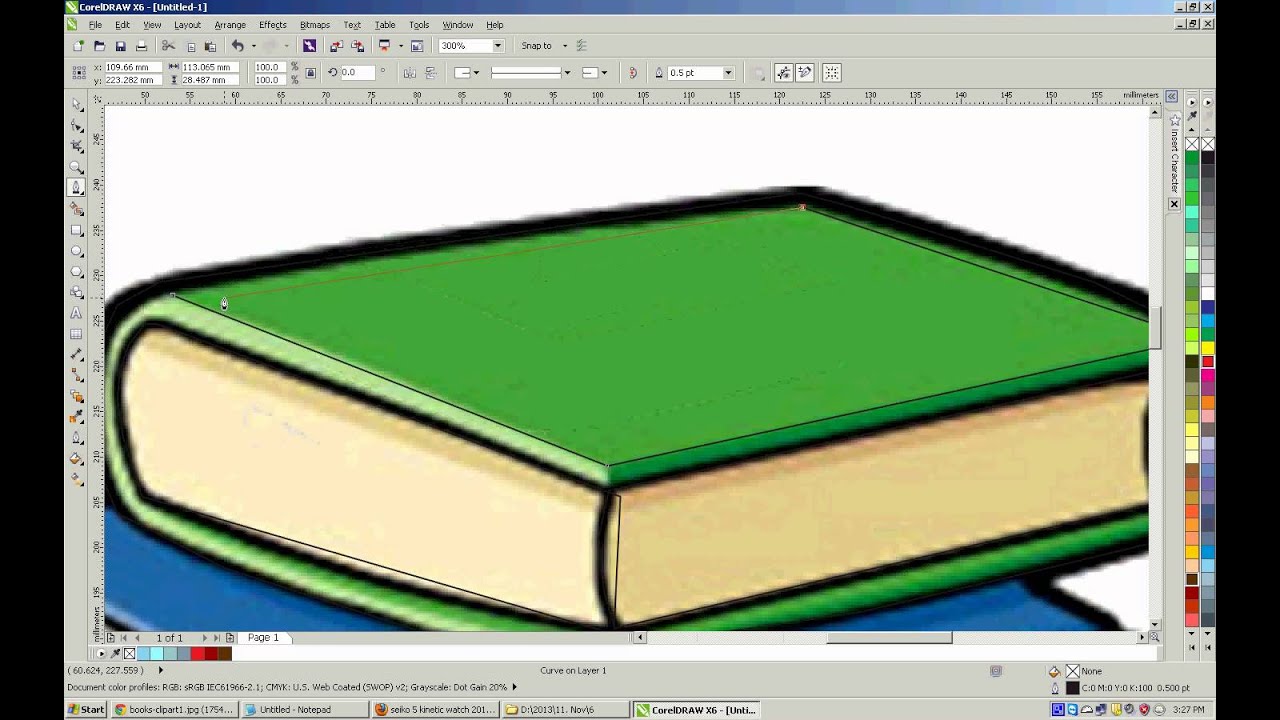 Creat book With CorelDraw basic - YouTube