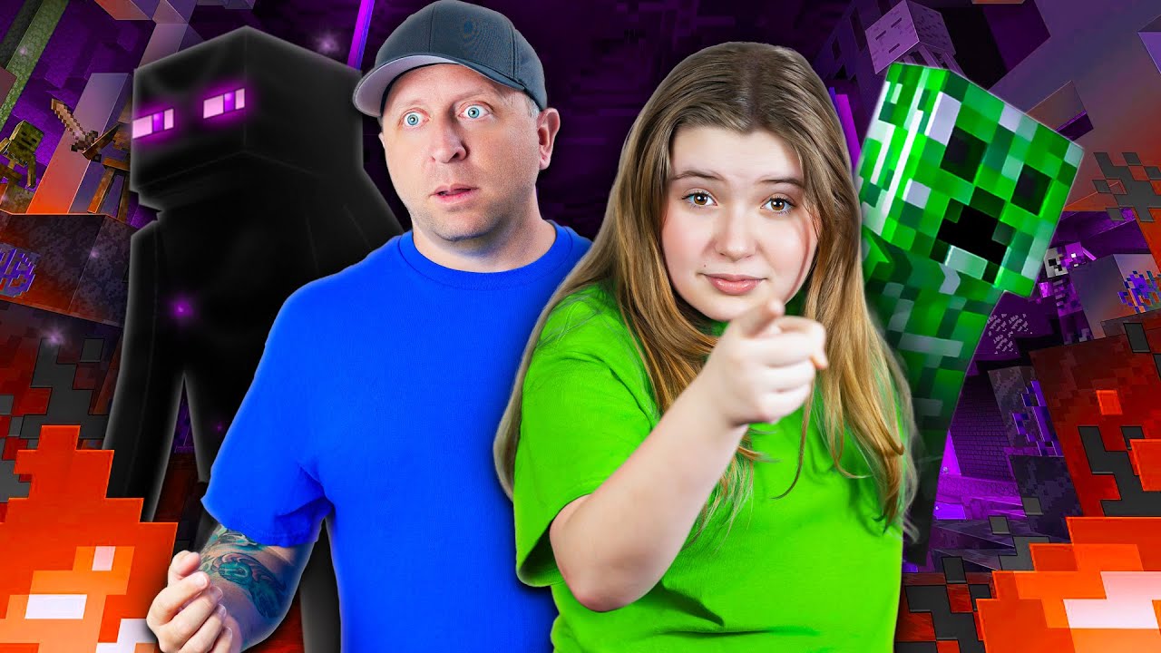 Steve and Alex in Minecraft in REAL LIFE! - YouTube