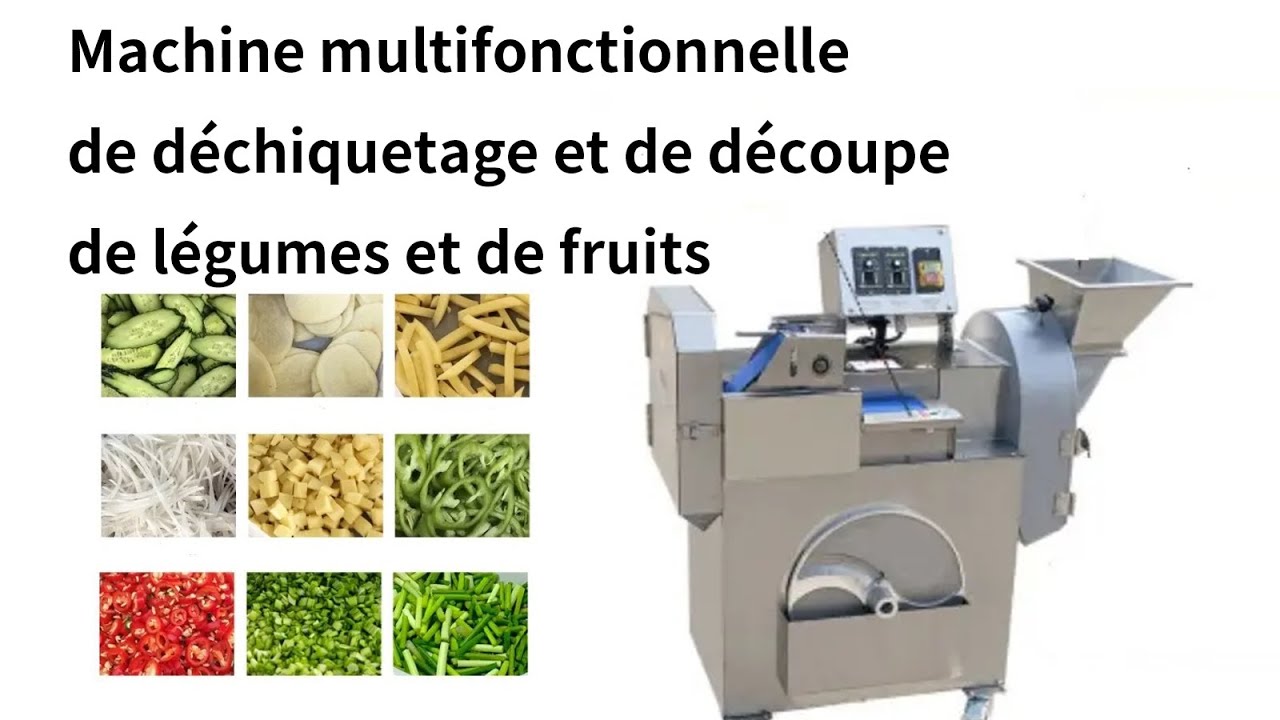 Machine multifonctionnelle de déchiquetage et de découpe de légumes et ...