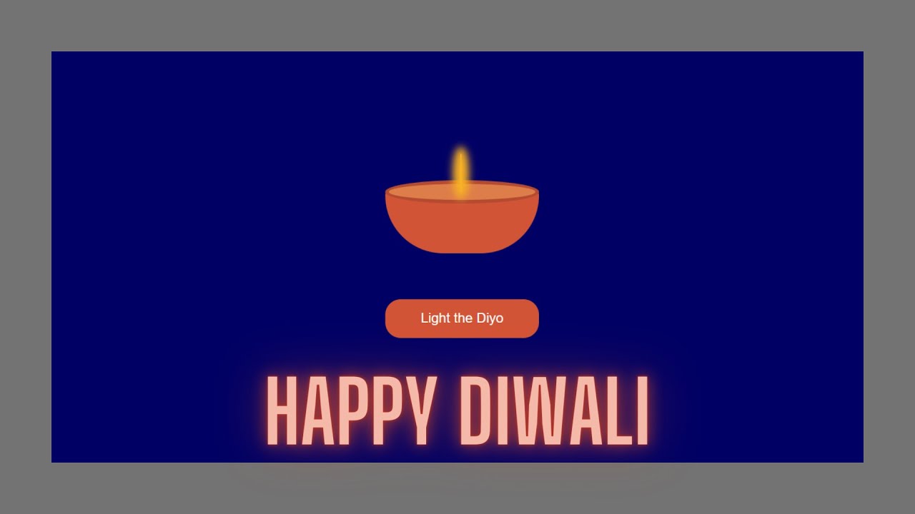 Happy Diwali To Everyone Html And Css Diwali Light Toggle Ramcoder Youtube
