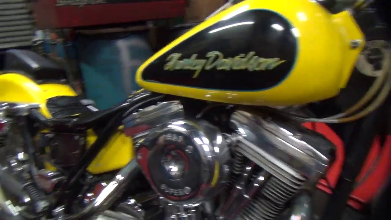 #106 1990 fxr custom garage find 80ci evo hot rod get running repair ...