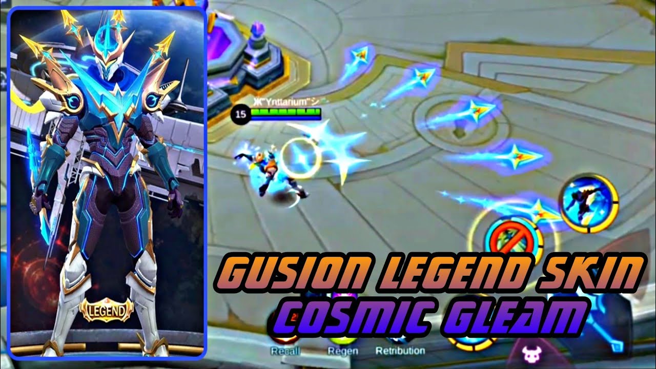 GUSION NEW LEGEND SKIN - GUSION COSMIC GLEAM | Mobile Legends - YouTube
