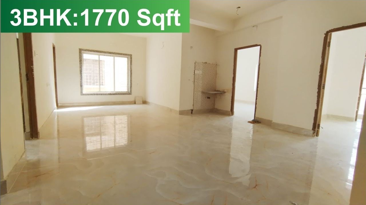 New 3BHK [1770 Sqft ] Flat For Sale in Newtown, Kolkata. || Near Biswa ...