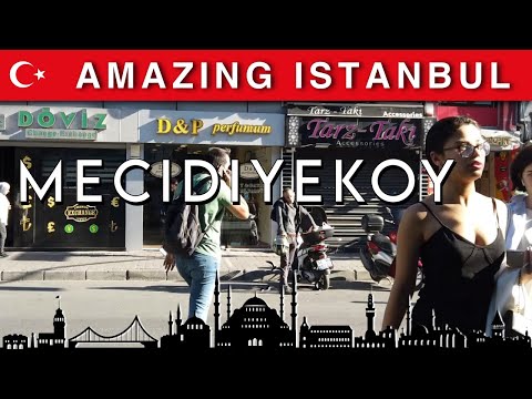 Istanbul 🇹🇷 Mecidiyekoy | 🚇Around Metro station | September 2022 | 4K HD•60 fps