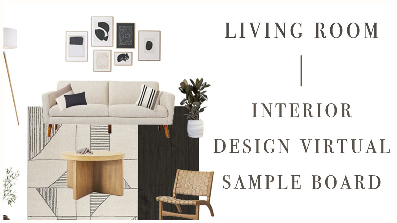 Interior Design Virtual Sample Board - YouTube