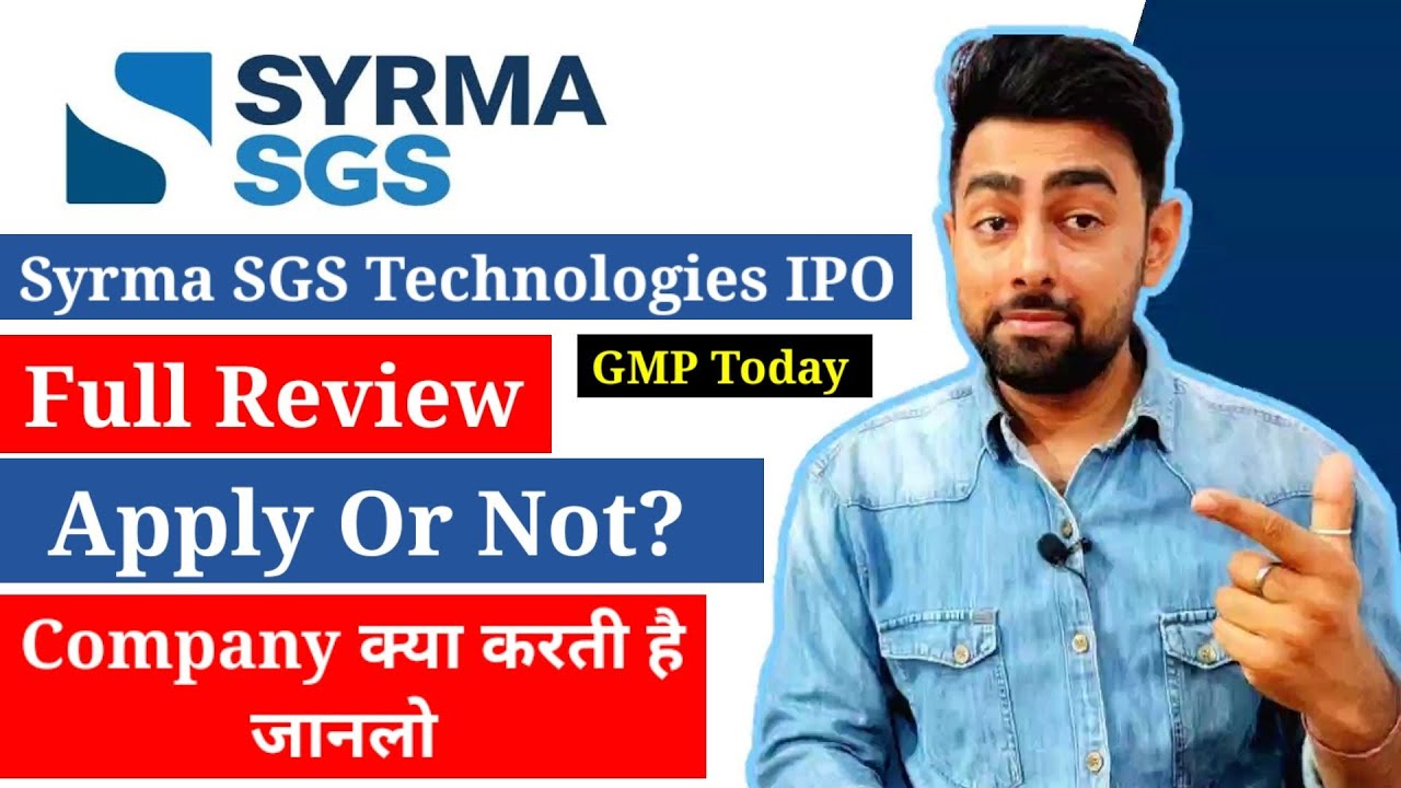 Syrma SGS Technologies IPO Review | Apply Or Not? | Jayesh Khatri - YouTube