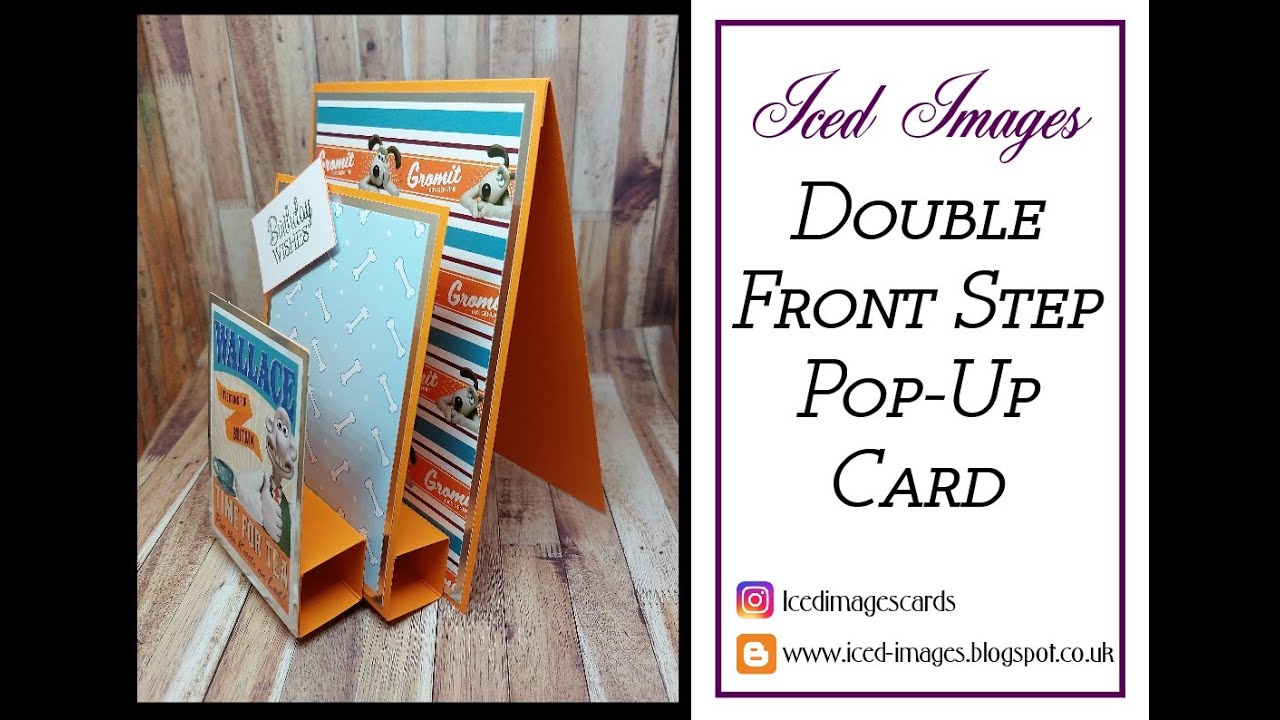 Double Front Step Pop Up Card - YouTube