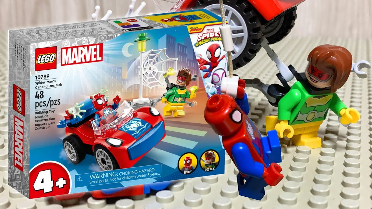 Spider-Man's Car and Doc Ock - Speed Build & Stop Motion【LEGO Marvel ...