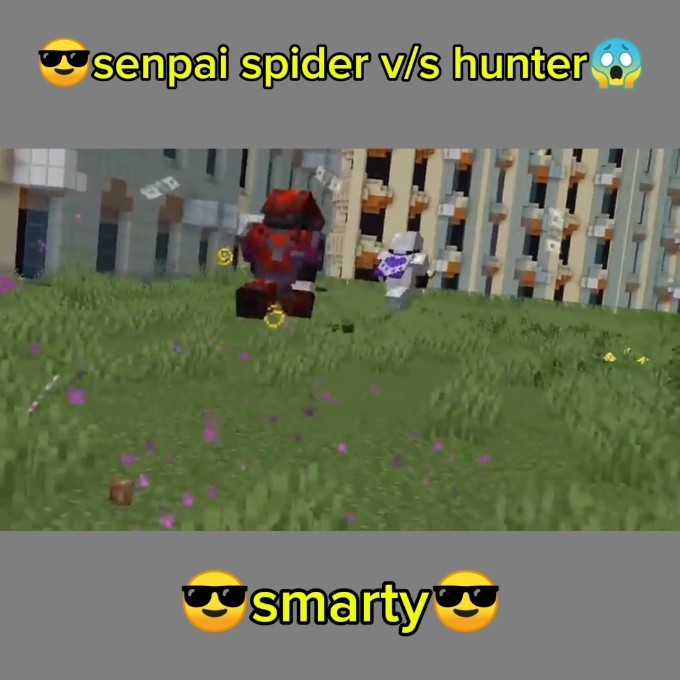 😈senpai v/s hunter 😈#minecraft #smartypie #gaming #shortvideo - YouTube