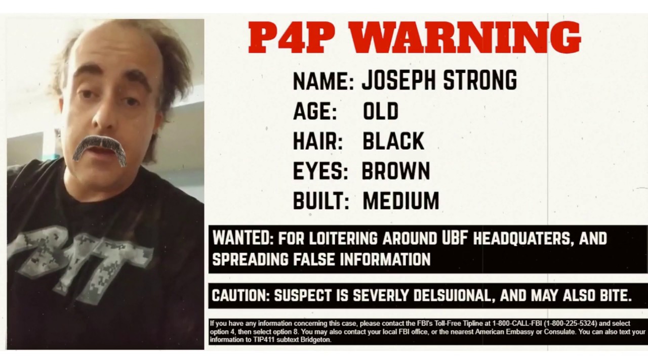 UBF Boss Issues Arrest Warrant against Joseph Strong. - YouTube