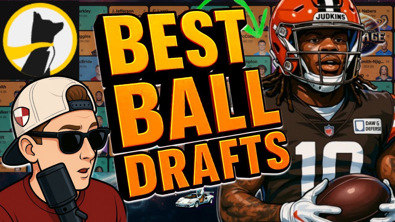 Live Fantasy Football Drafts w/ Best Ball Guy: What Round Should You ...