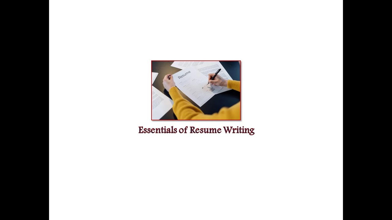 14. Essentials of Resume Writing - YouTube