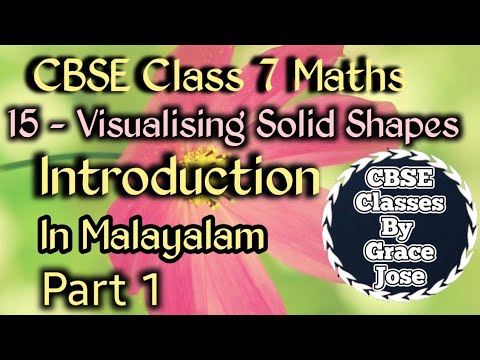 CBSE Class 7 Maths Chapter 15 Visualising Solid Shapes Introduction In Malayalam/ - YouTube