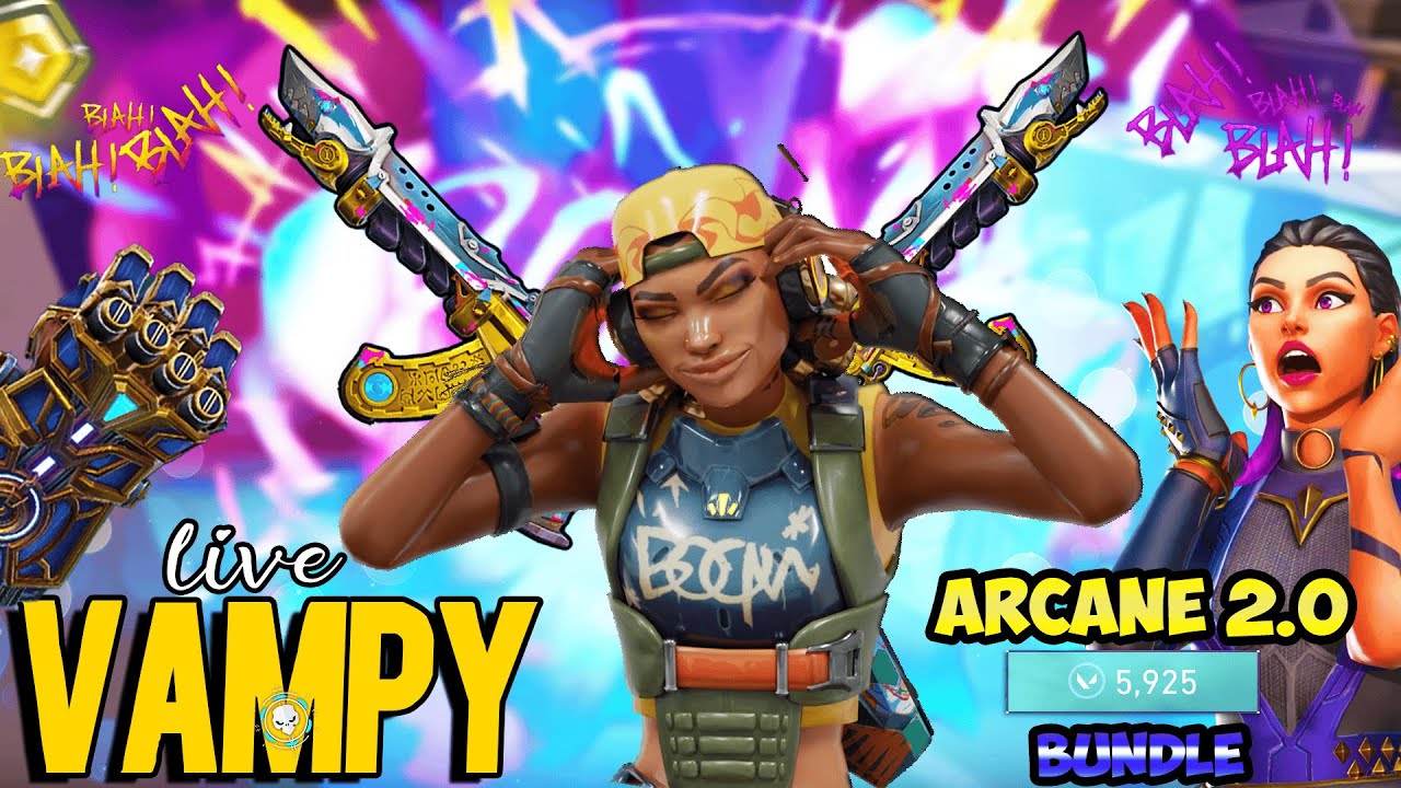 Let's Buy New Arcane Bundle | Valorant live with vampy | #valorantlive ...