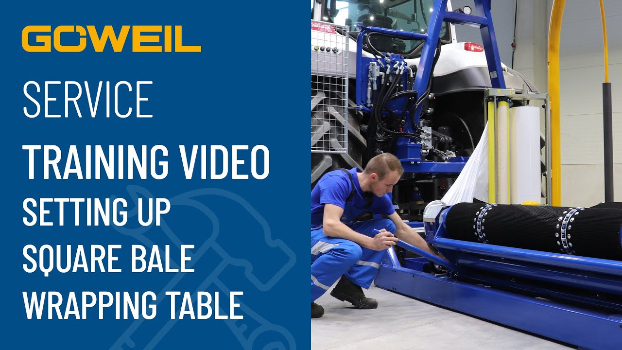 Training video: Setting Up Square Bale Wrapping Table - YouTube