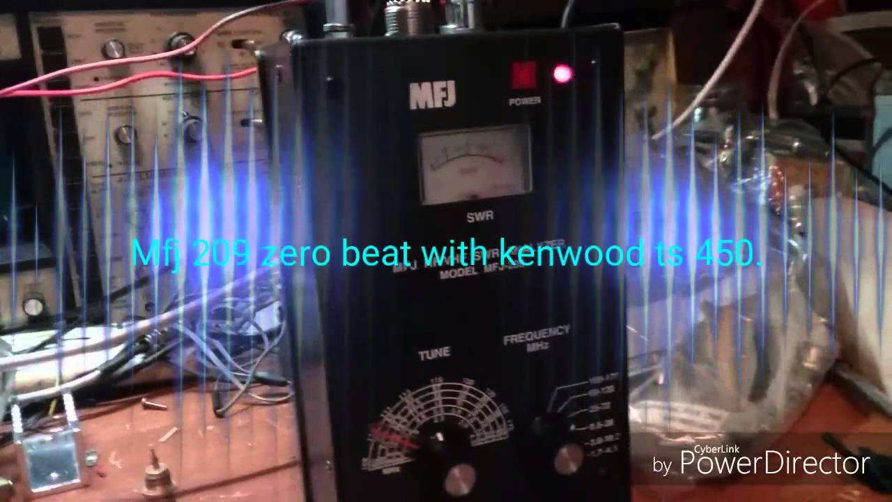 Mfj model 209 zero beating demo using kenwood ts 450s. - YouTube