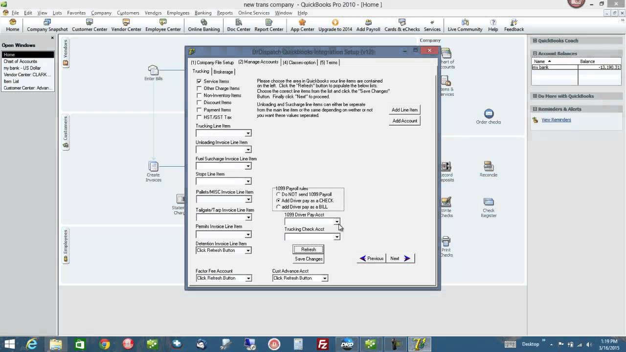 Dr Dispatch Transportation Software - QuickBooks 1099 Drivers ...