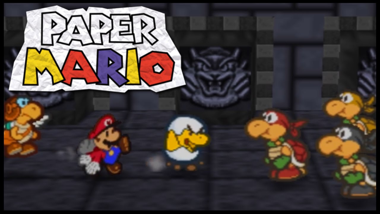 Let's Play Paper Mario (N64) Part 37 Bowsers Castle - YouTube