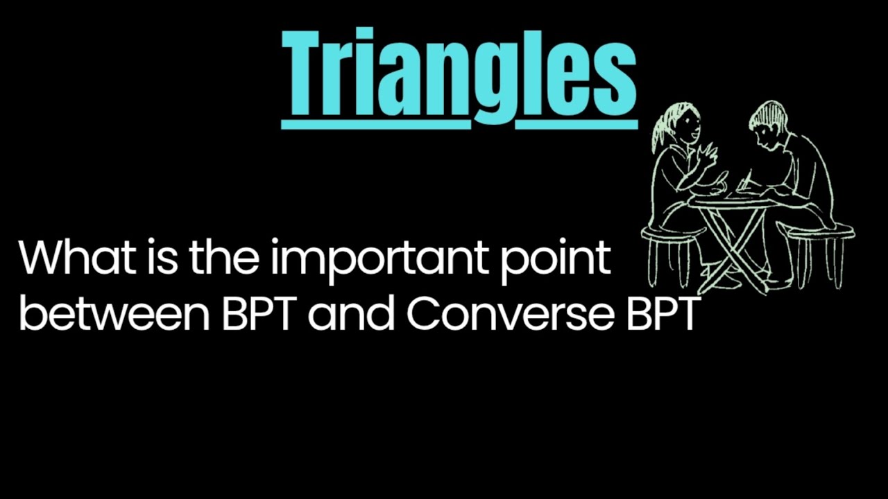 BPT (Basic Proportionality Theorem or Thales’ Theorem)| Converse of BPT ...