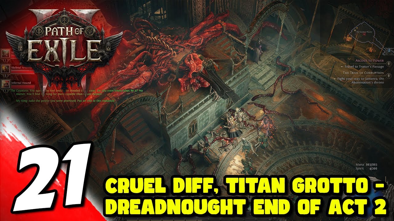 #21 [PS5] Path Of Exile 2 as Witch: Cruel Diff, Titan Grotto ...
