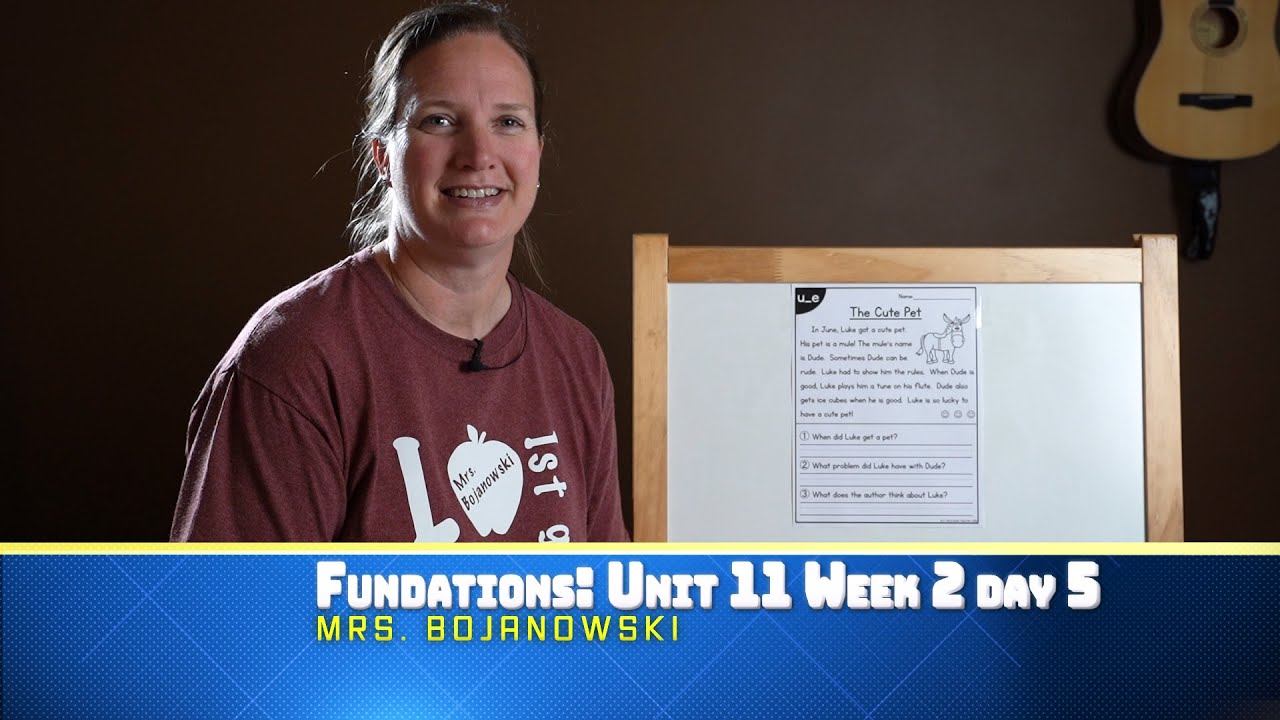 Fundations Unit 11 week 2 day 5 - YouTube
