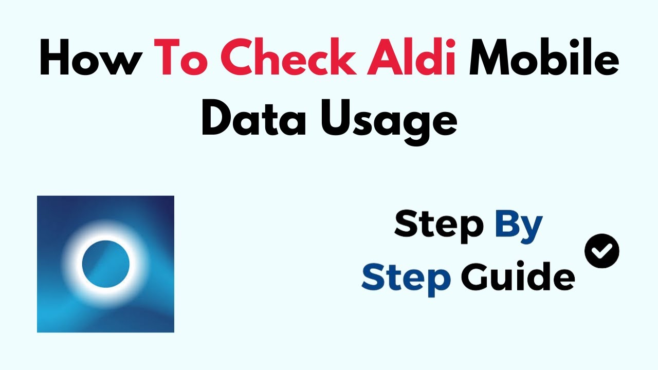 How To Check Aldi Mobile Data Usage - YouTube