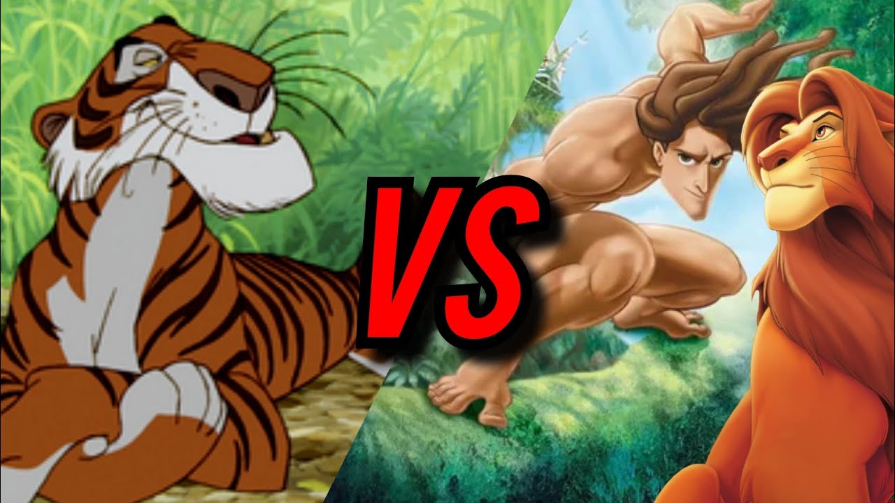 TARZAN E SIMBA VS SHERE KHAN - BATALHA PELAS TERRAS DO REINO (Tarzan vs ...