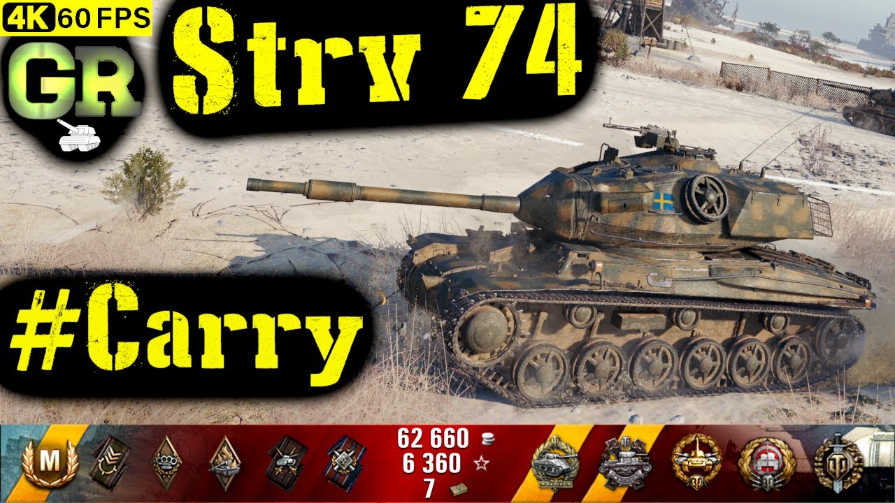 World of Tanks Strv 74 Replay - 8 Kills 3.4K DMG(Patch 1.4.1) - YouTube