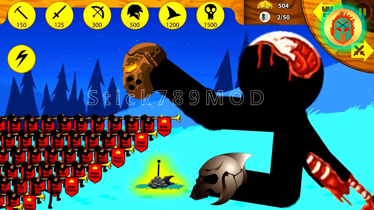 STICK FIGURE ZOMBIE TITAN BOSS | Stickman Duel Night Level BRUTAL Stick ...