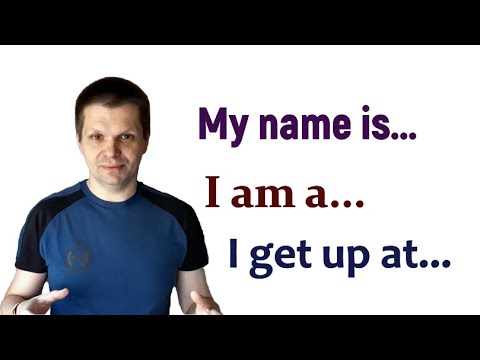 Как рассказать о себе на английском. Для начинающих.