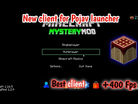 New fps boost client Pojav launcher boost fps | Mystery mod Client ...