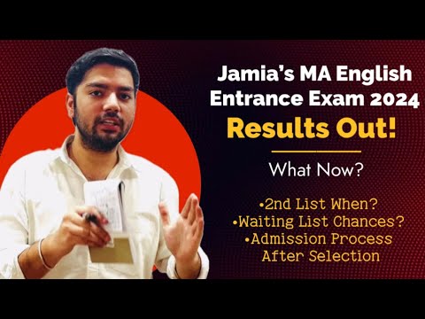 Jamia’s MA English Entrance Exam | Results 2024 | Admission Process ...