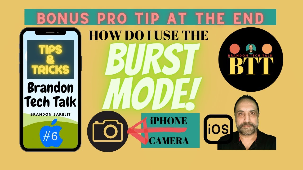 How to use Burst Mode on iPhone Camera? 10 photos per second | Pro Tip ...