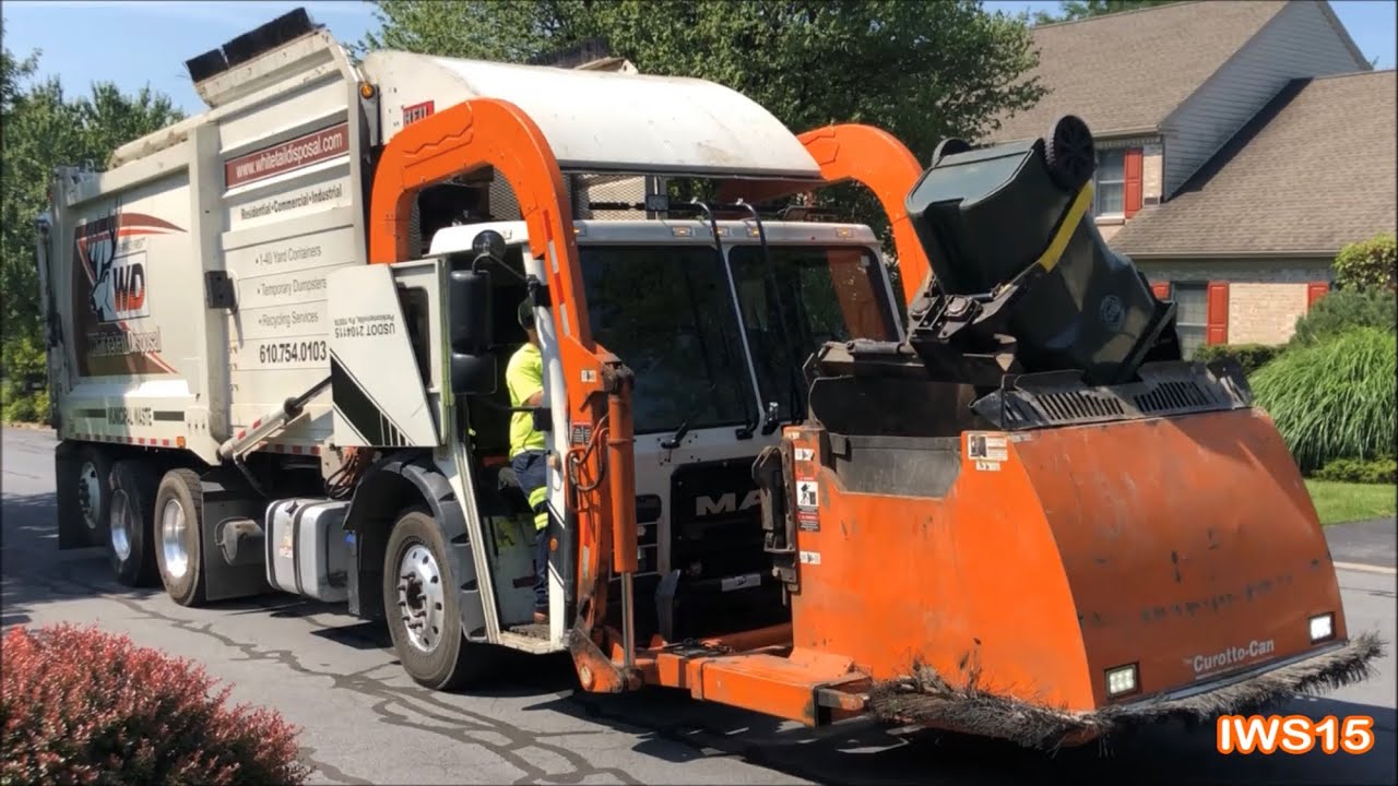 Whitetail Disposal • Curotto Can Collecting Trash - YouTube