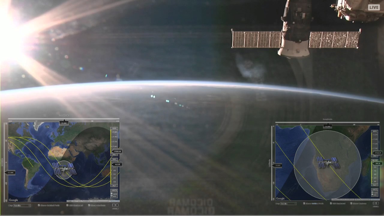 Orbital Sunset Over South Africa Live ISS Earth HD View With ISS ...
