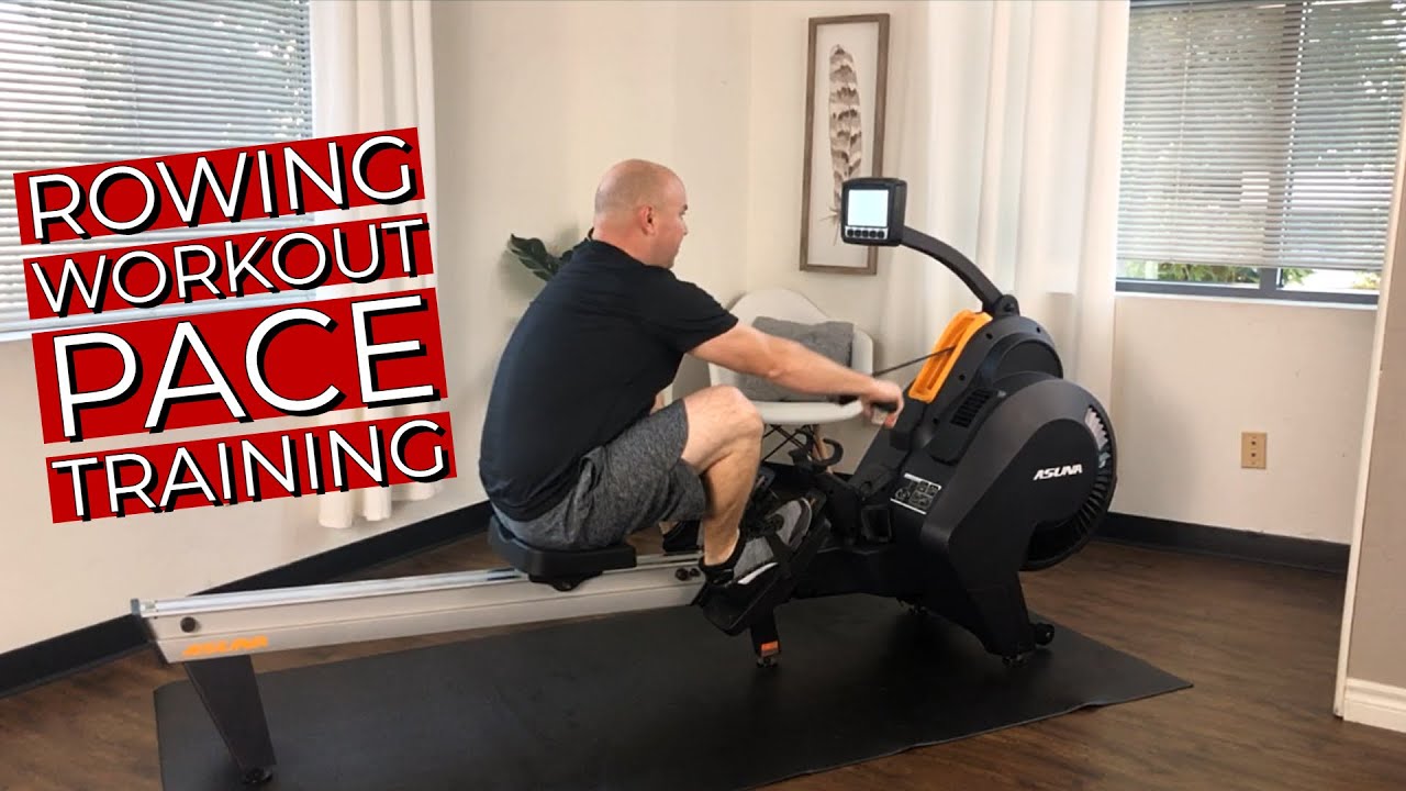 Sunny Health & Fitness Rowing Workout Pace Training - YouTube