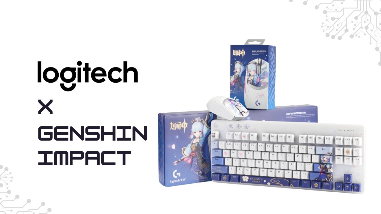 Logitech x Genshin Impact Kamisato Ayaka Mouse and Keyboard Special ...