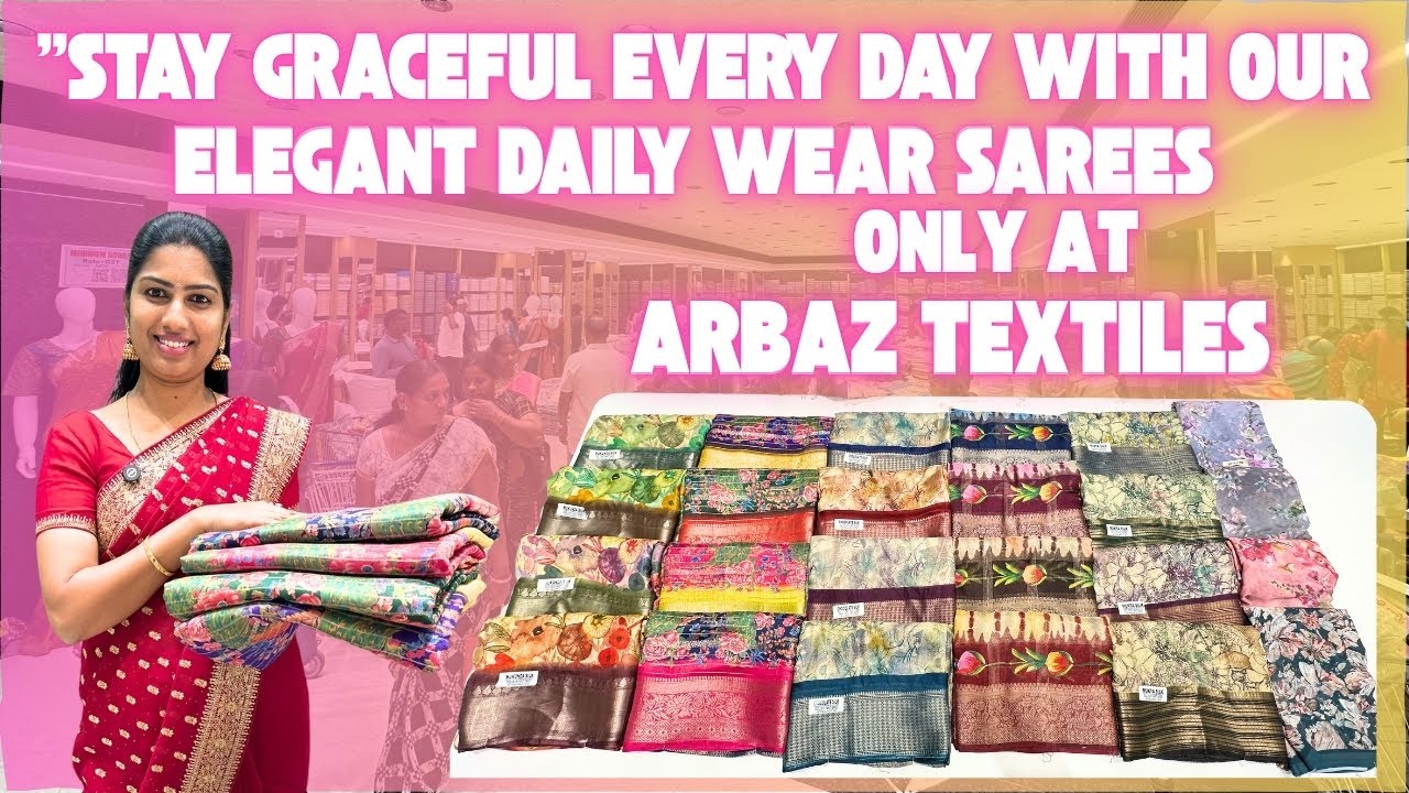 Discover the BEST Sarees Collection at Arbaz Textiles - YouTube