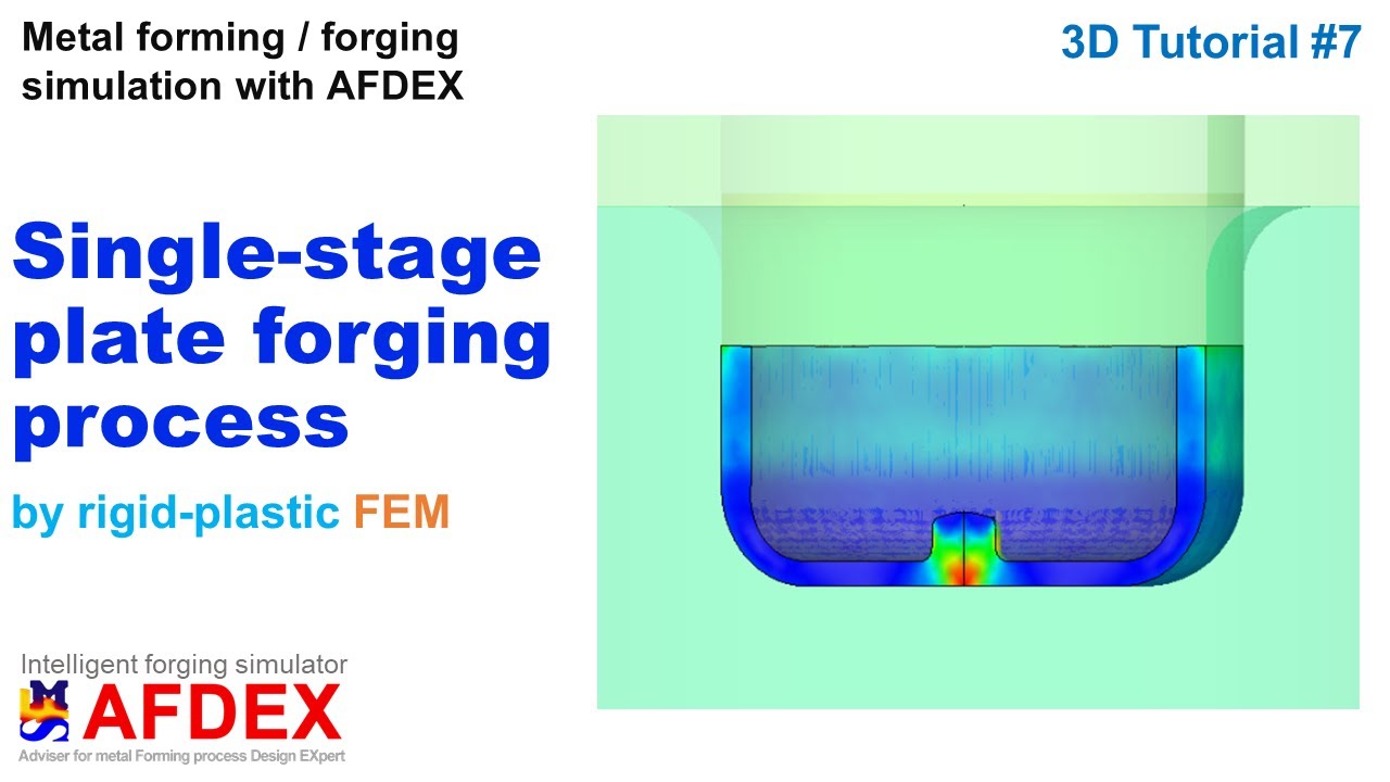 Plate Forging Process Simulation | #AFDEX 3D - YouTube