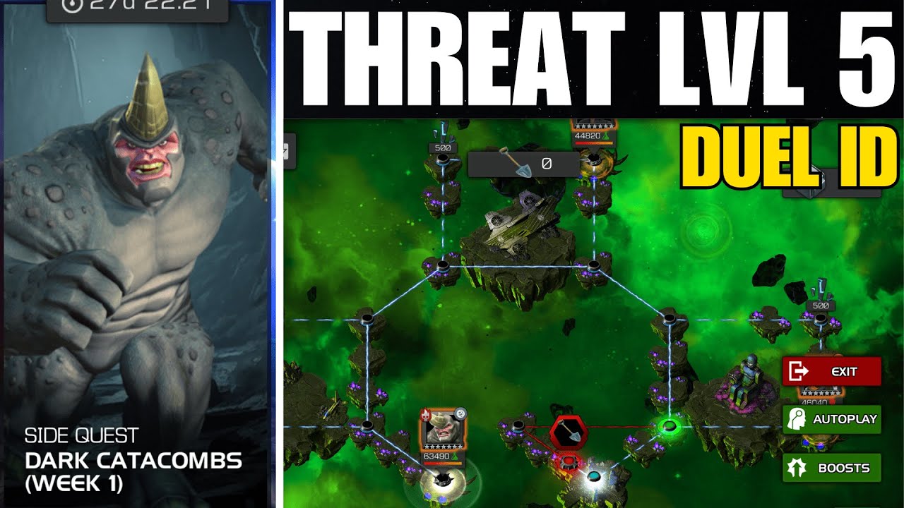 MCOC - DUEL ID + SIDE EVENT QUEST (THREAT LVL 5) MARVEL CONTEST OF ...