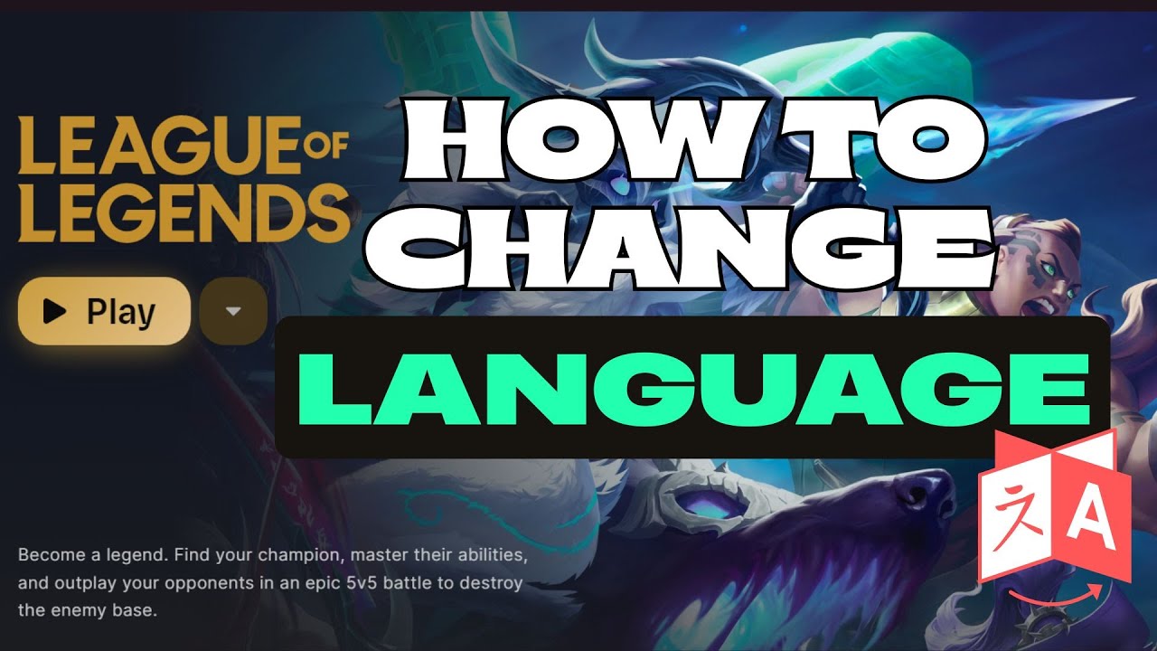 How To Change Language on League of Legends (LOL) Game - YouTube