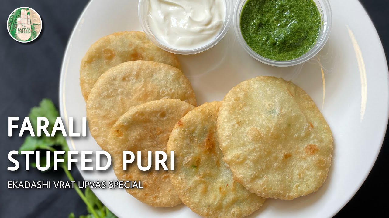 Farali Stuffed PURI RECIPE | EKADASHI VRAT UPVAS SHRAVAN RECIPE | ALOO ...