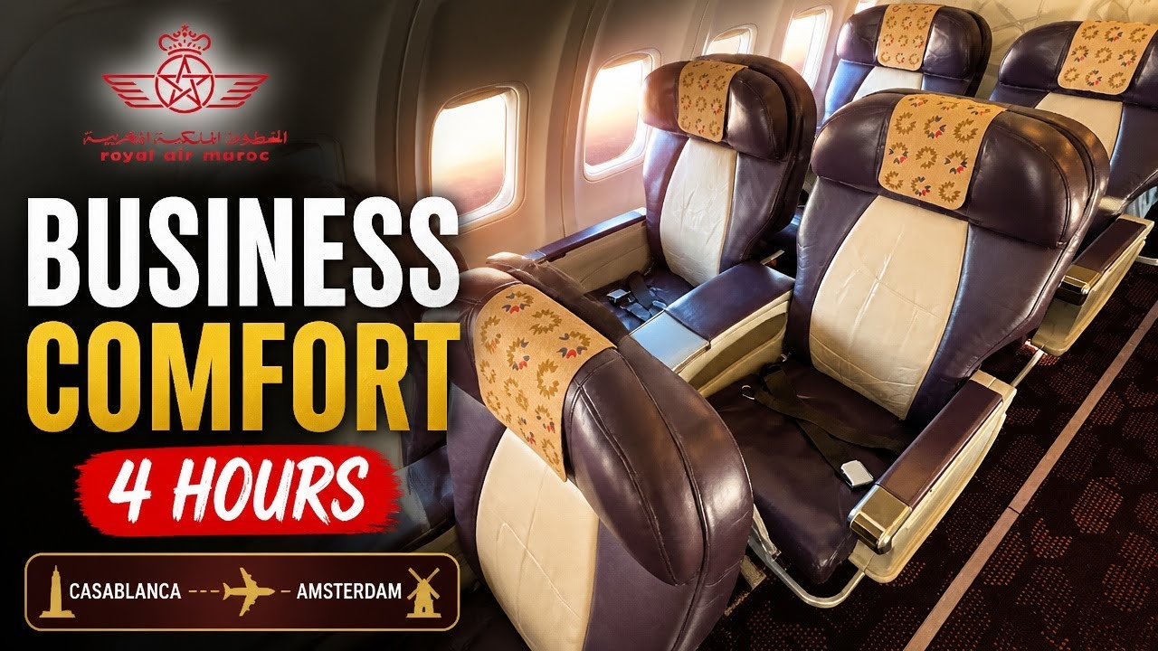 My 4 hours in business class on Royal Air Maroc's Boeing 737 from ...