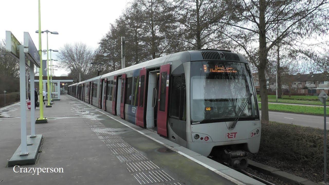 RET Sneltram Metro Rotterdam in Jan. 2021 - YouTube