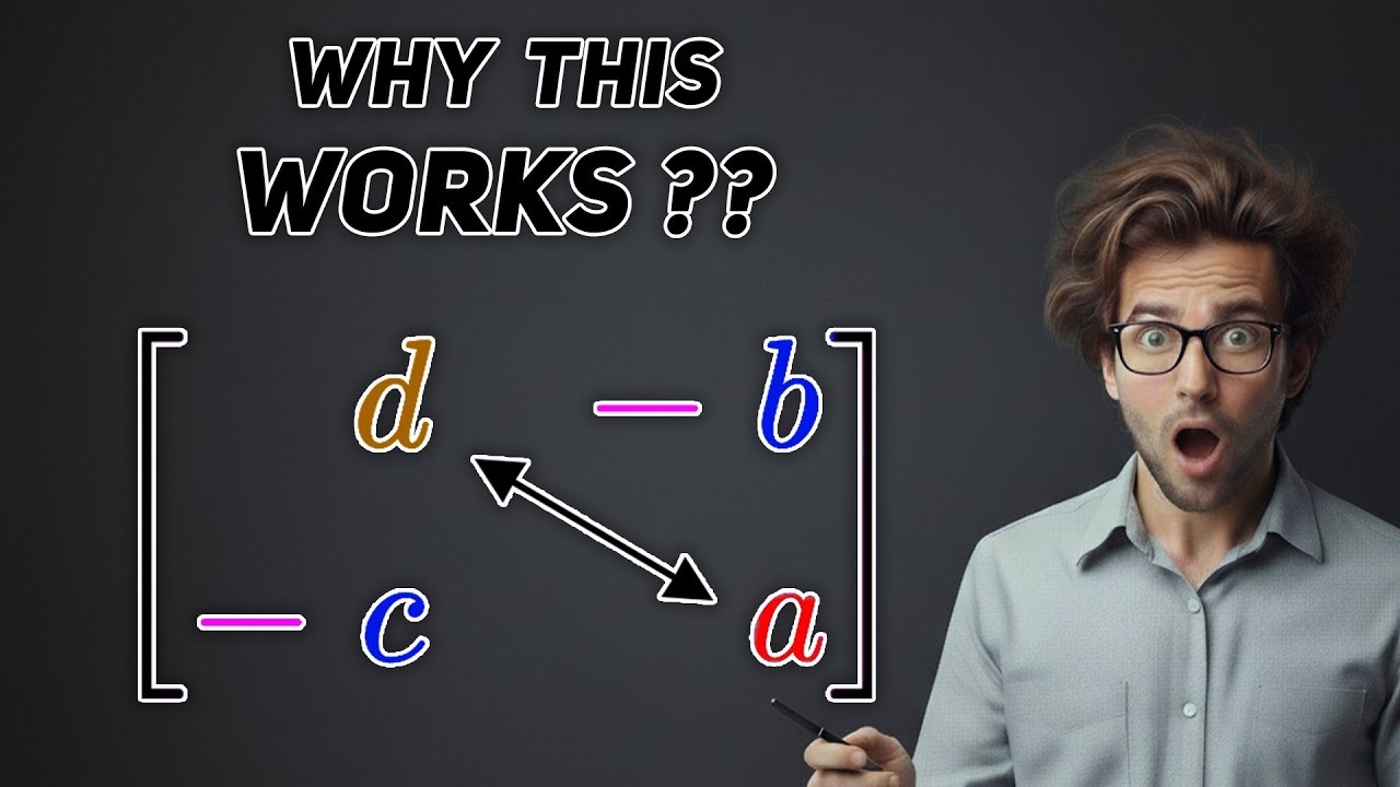 Inverse of a 2x2 Matrix Shortcut Proof - YouTube