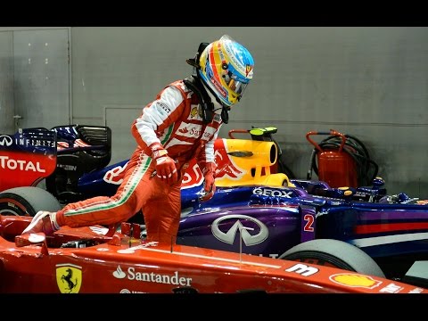 F1 2013 GoC A Liga Singapore- Marina Bay, A Ferrarival. (HD)
